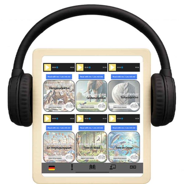 English German Bilingual Audiobooks Instructions Vocabulary Word ...